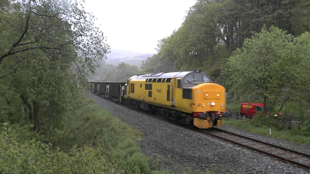 97303 at Tallerdig Summit on Tywyn to Coleham seacow wagons May 2014 ...