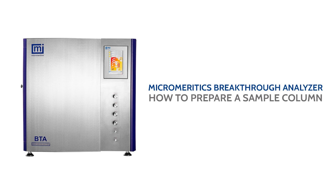 Breakthrough Analyzer - How to Prepare a Sample Column - YouTube