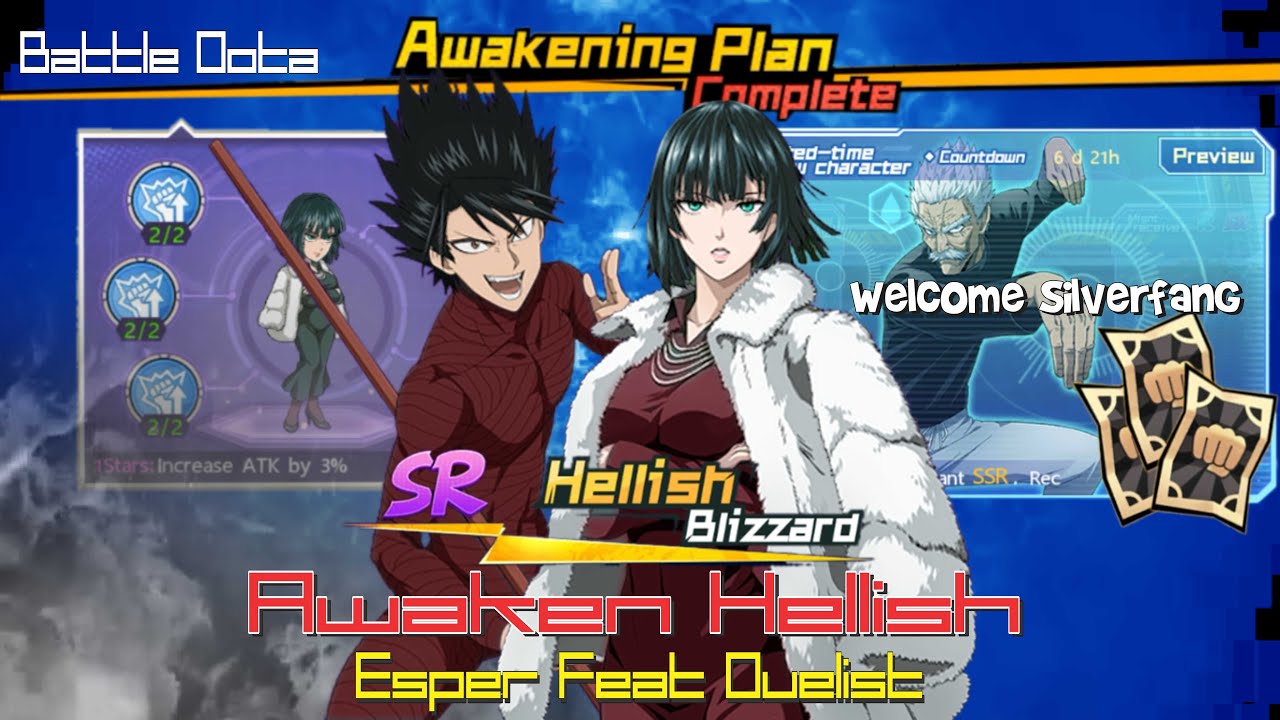 AWAKEN HELLISH BLIZZARD ESPER BATTLE ONE PUNCH MAN - YouTube