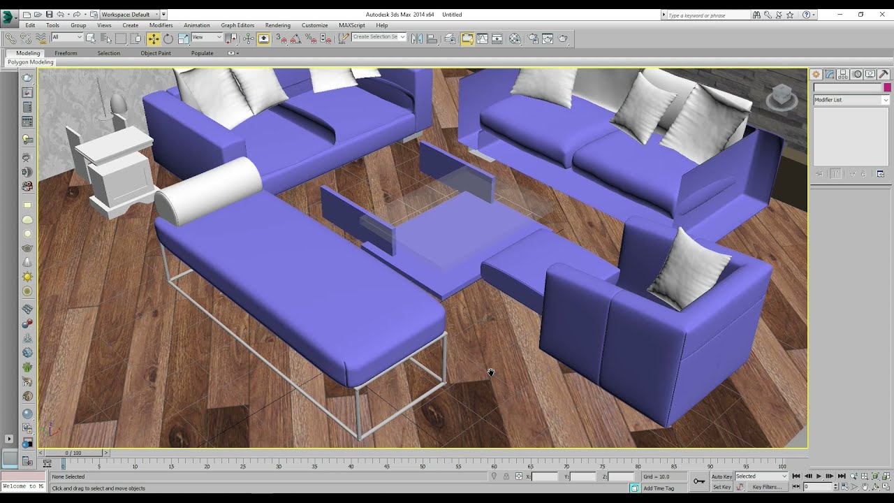 How to Model an Interior Scene in 3ds Max - YouTube