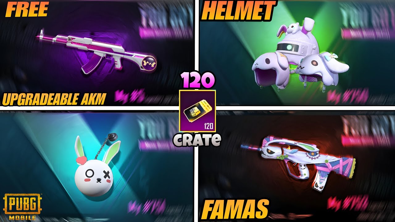 😱Confirm UPGRADEABLE AKM for everyone | Premium Crate opening | Bunny ...