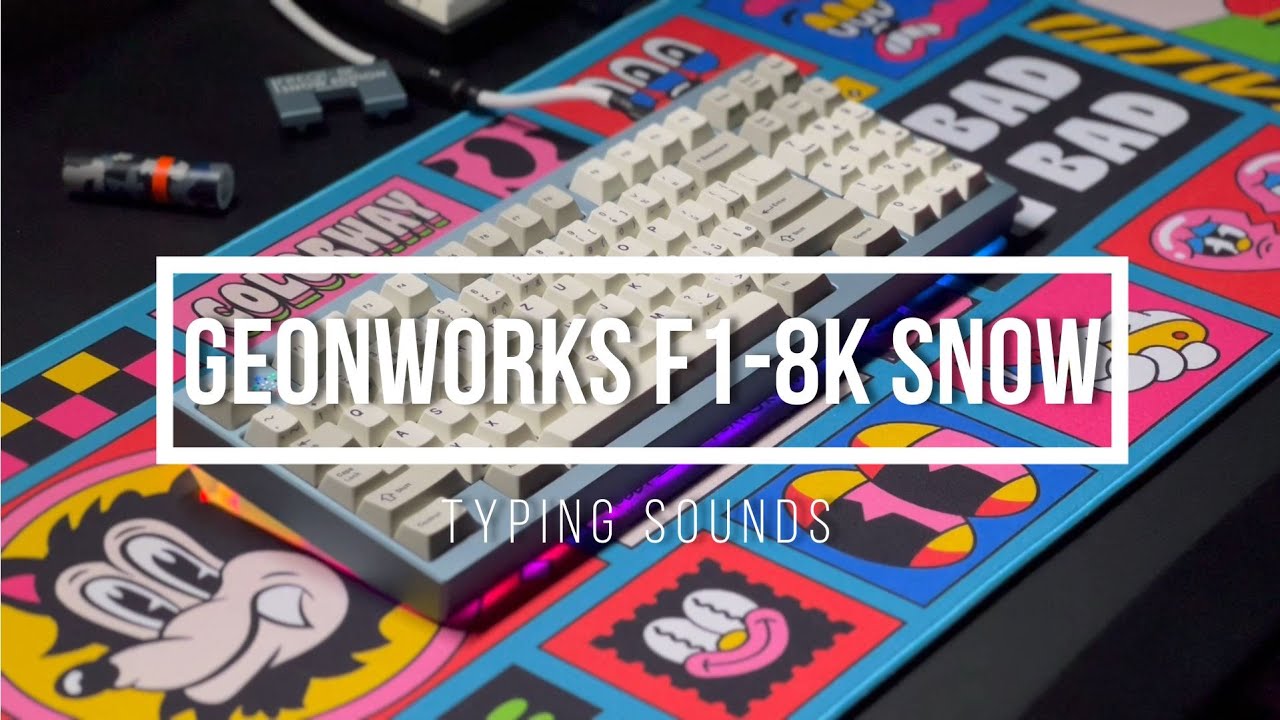GEONWORKS F1-8K Snow Edition Typing Sounds - YouTube