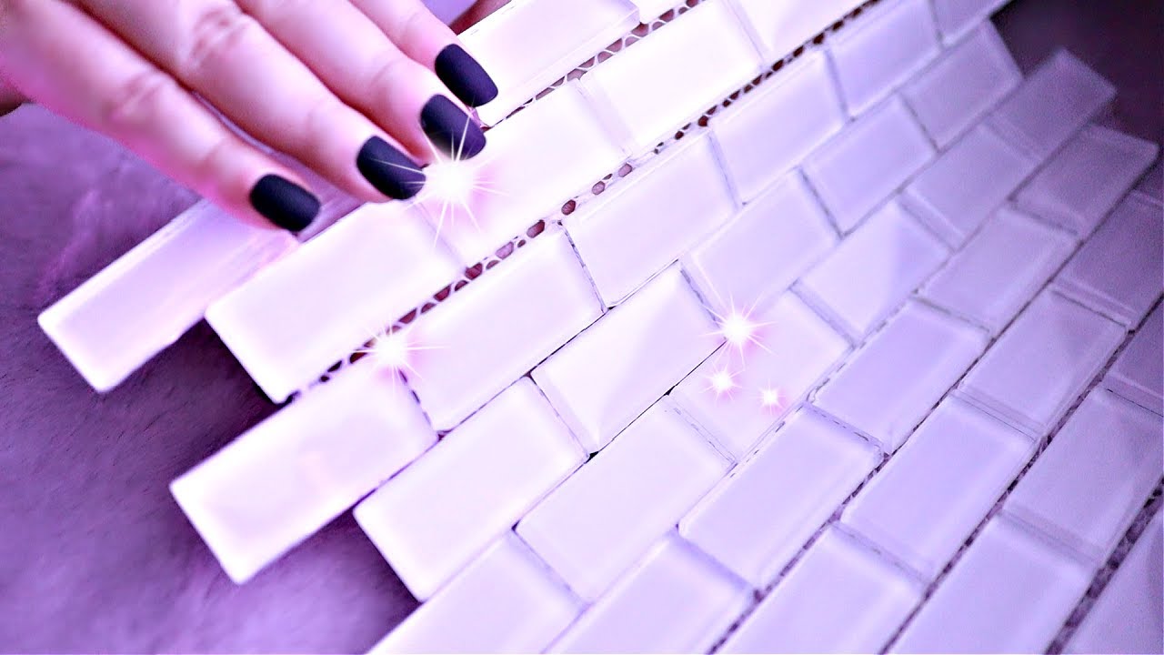 ASMR // Tingly TILES Scratch & Tap // Glass : Porcelain : Wood ...