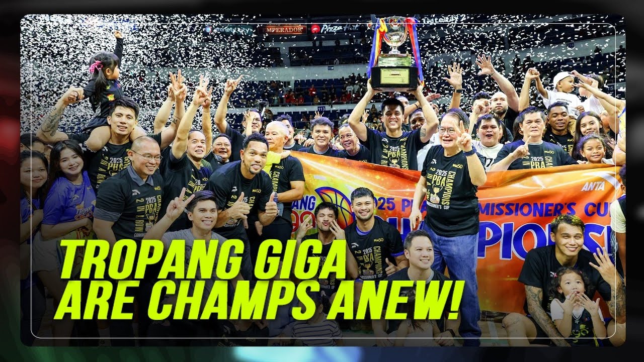 PBA: TNT extends mastery of Ginebra, seals Commissioner's Cup title | ABS-CBN News - YouTube