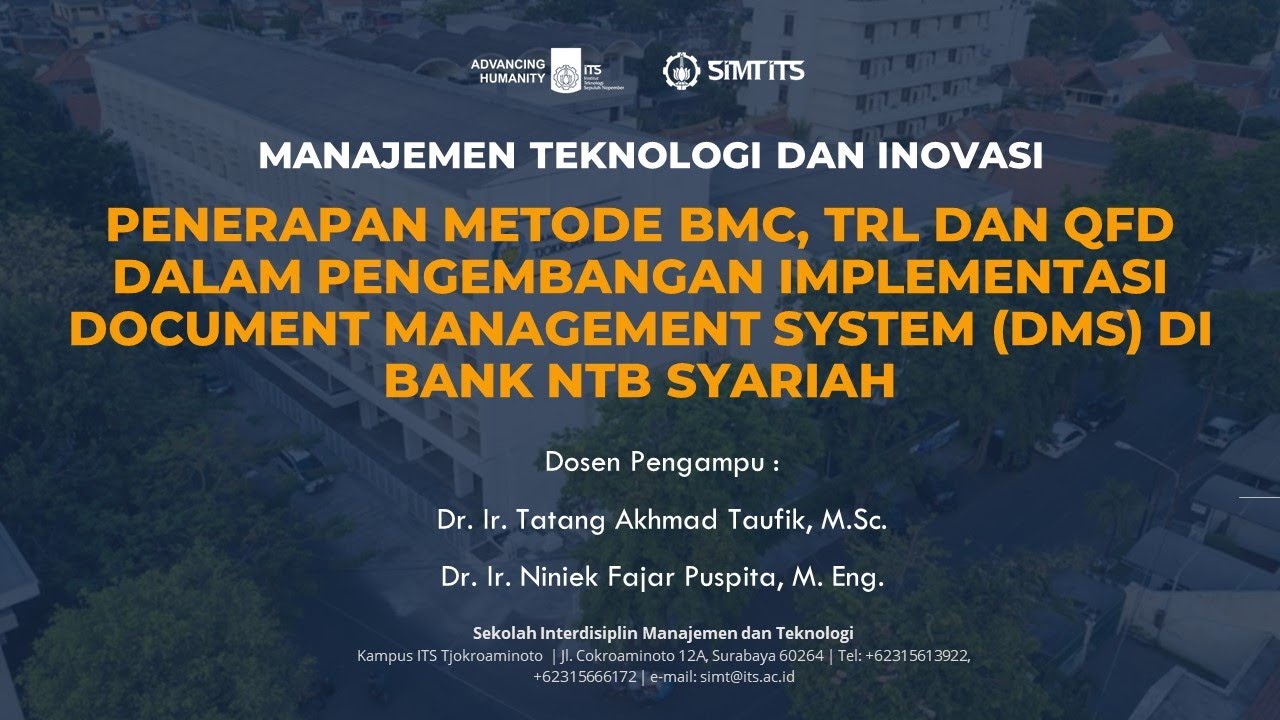 PENERAPAN METODE BMC, TRL DAN QFD DALAM PENGEMBANGAN IMPLEMENTASI ...