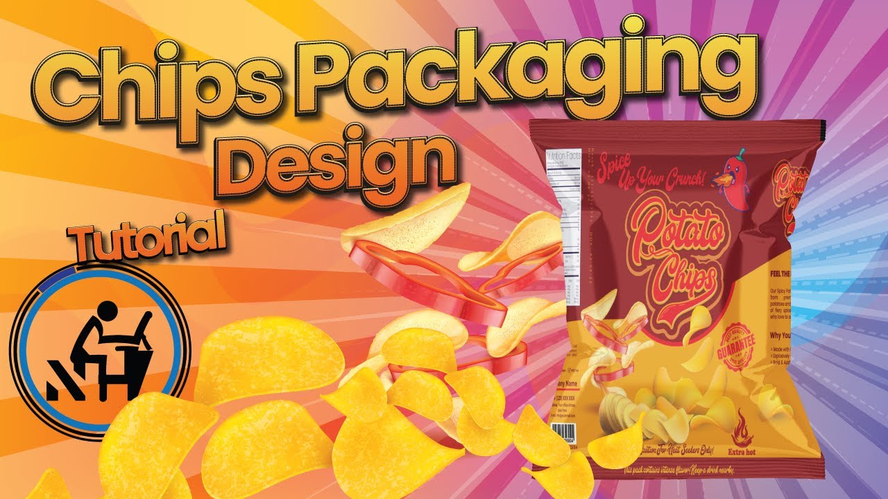 Create Eye-Catching Chips Packaging in Illustrator (Yp Designer) - YouTube