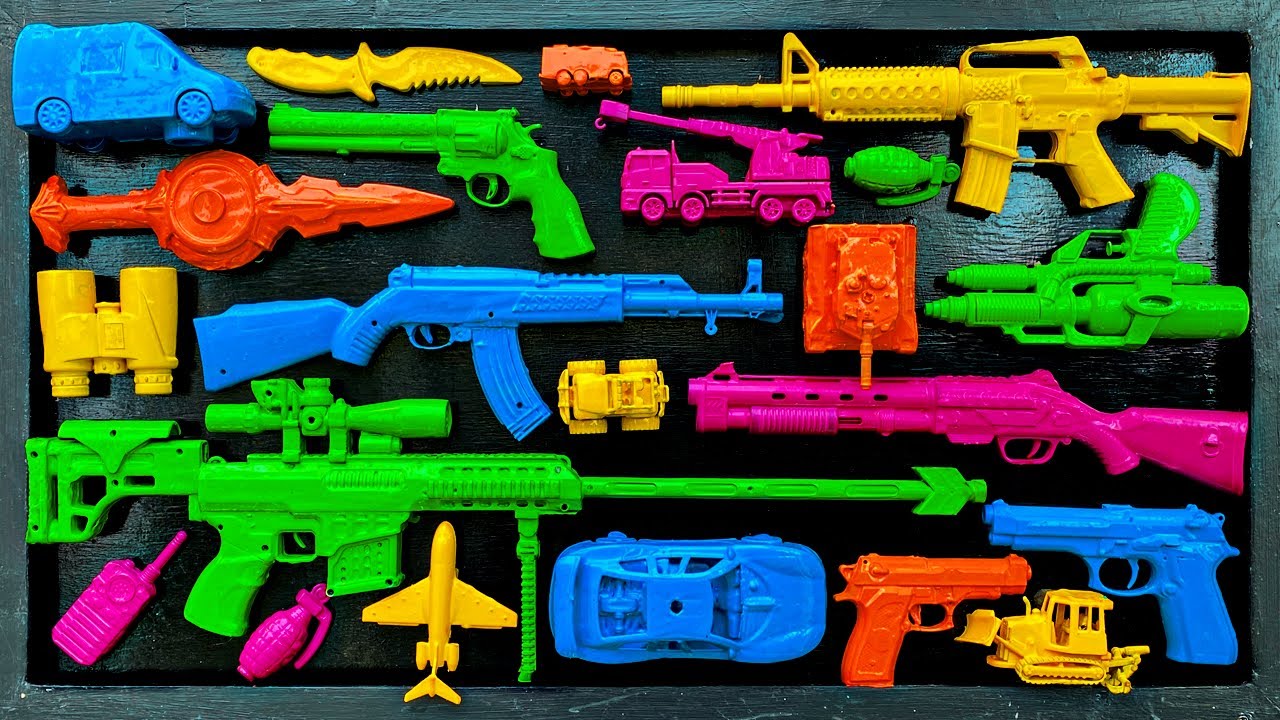 Cleans Shotgun, Ak 47, Glock Pistol, Sniper Rifle, Bubblegun, Pistol ...