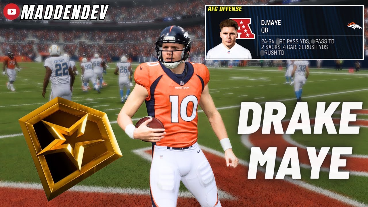 DRAKE MAYE RETURNS IN SUPERSTAR FASHION! Madden 24 Denver Broncos ...