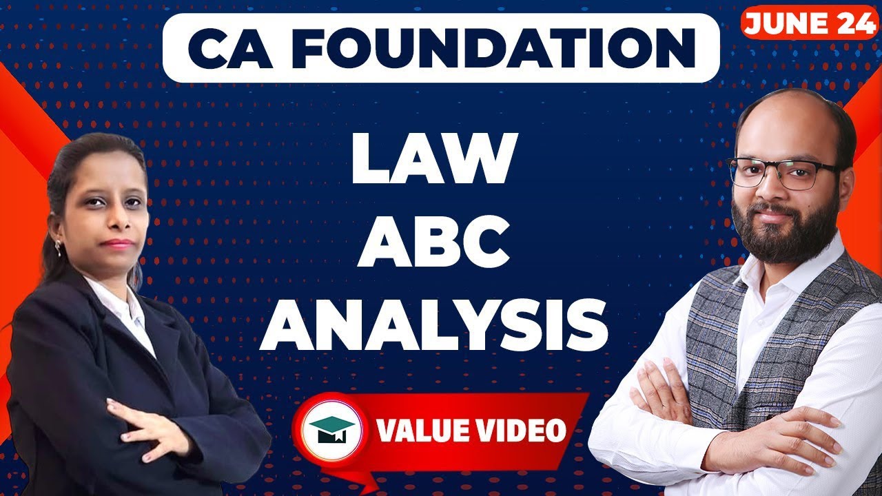 ABC Analysis of CA Foundation Law June 24 | Important Chapters of ...
