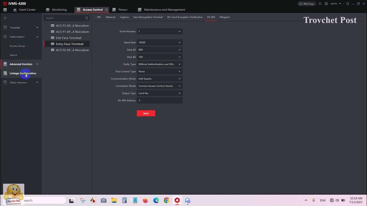How to Config Reader Face Terminal with Panel K2604 Series | Hikvision - YouTube