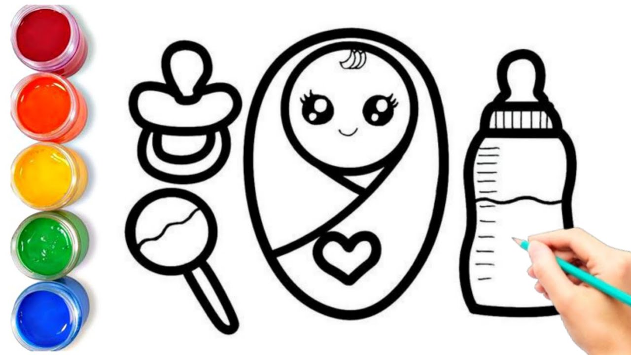 How to draw cute baby | easy drawing step by step - YouTube