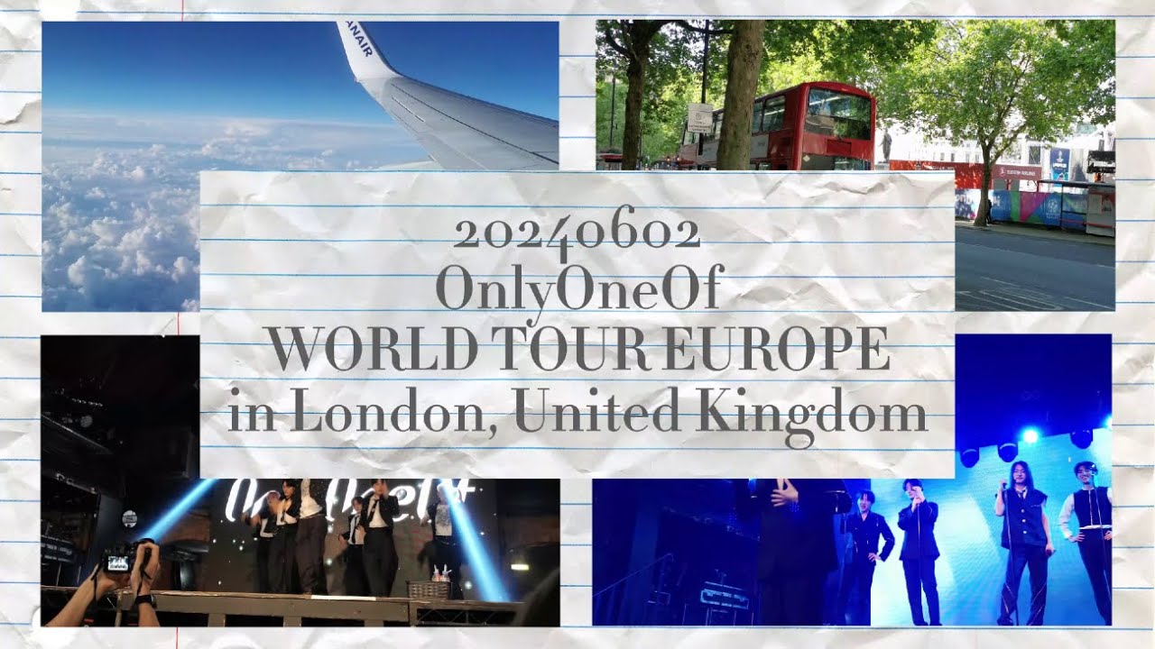 🦁 [lyOn vlog] 240602 OnlyOneOf dOpamine WORLD TOUR EUROPE - concert ...