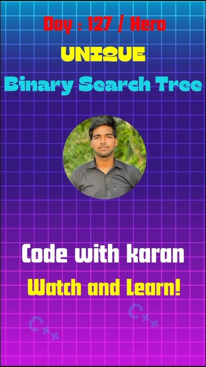 Crack the Unique Binary Search Tree Problem | Simplified DSA Short#shorts #shortvideo#ytshorts ...