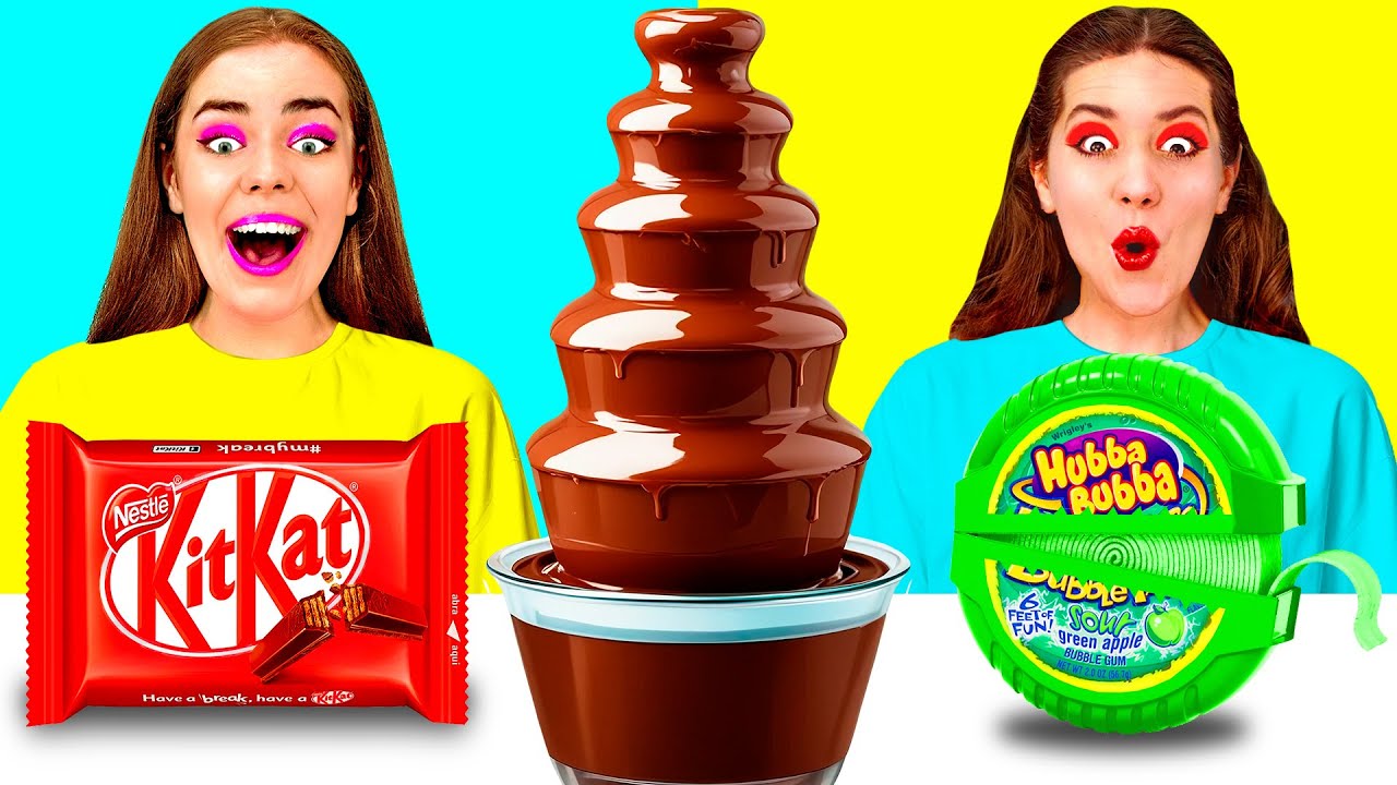 Chocolate Fountain Fondue Challenge | Funny Situations and Fails by ...
