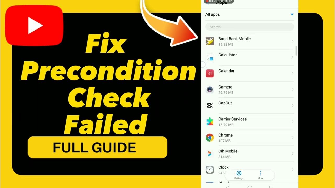 How to Fix Precondition Check Failed on YouTube 2025 - YouTube