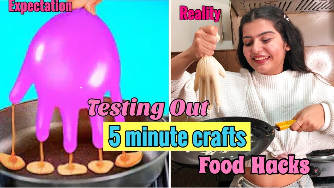 Trying Out Viral Food Hacks From 5 MINUTE CRAFTS | Yashita Rai - YouTube