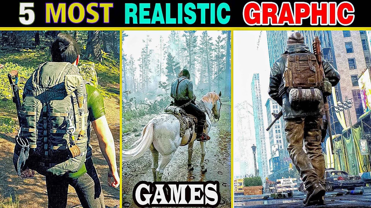 Top 5 Realistic Graphic Games | Most High Graphic Games | Most Realitic ...