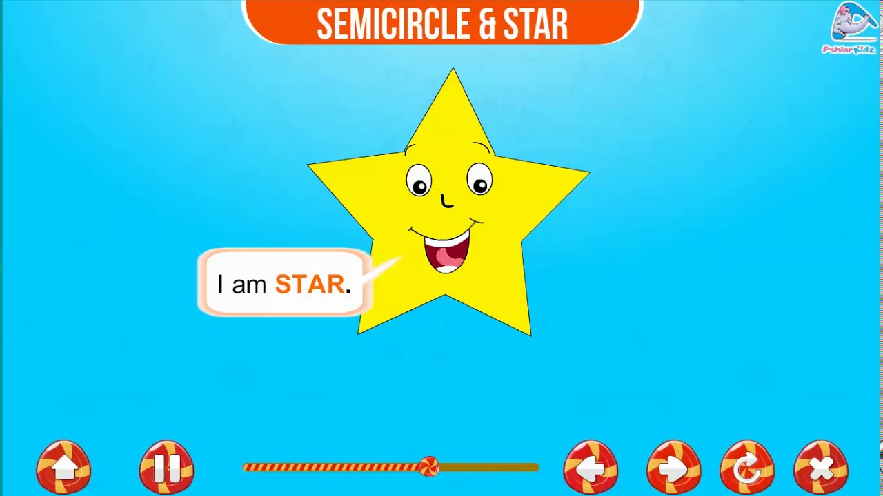 SHAPES ( SEMICIRCLE & STAR) - YouTube