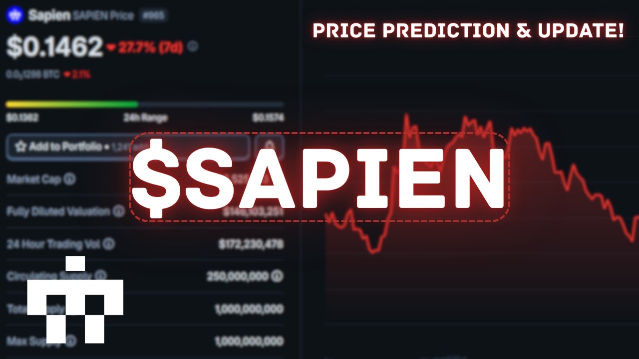 Sapien Altcoin Latest Update & SAPIEN Coin Price Prediction! MUST WATCH ...