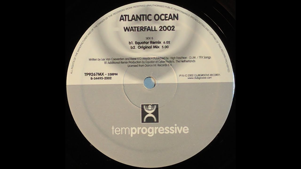{Vinyl} Atlantic Ocean - Waterfall 2002 (Equator Remix) - YouTube