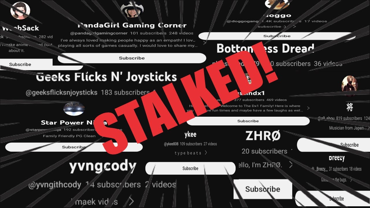 I Stalked Small YouTubers... Then Made A WatchMojo List - YouTube