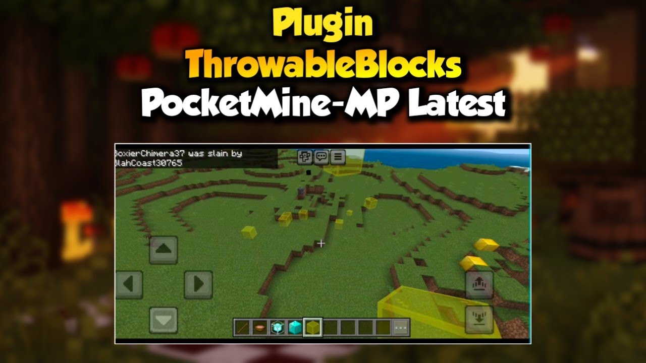 Plugin ThrowableBlocks | PocketMine-MP 5 | Free Download - YouTube