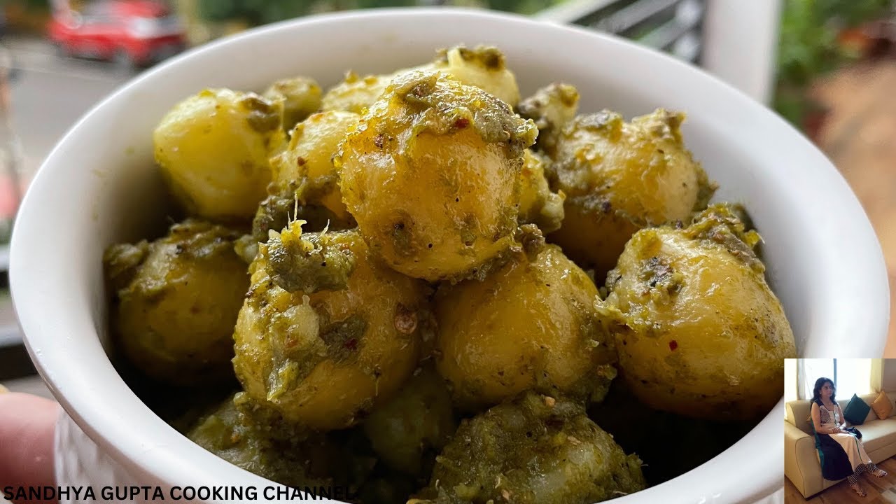 Chatpata Hara Aloo Recipe | Green Aloo Recipe| Evening snack recipe ...