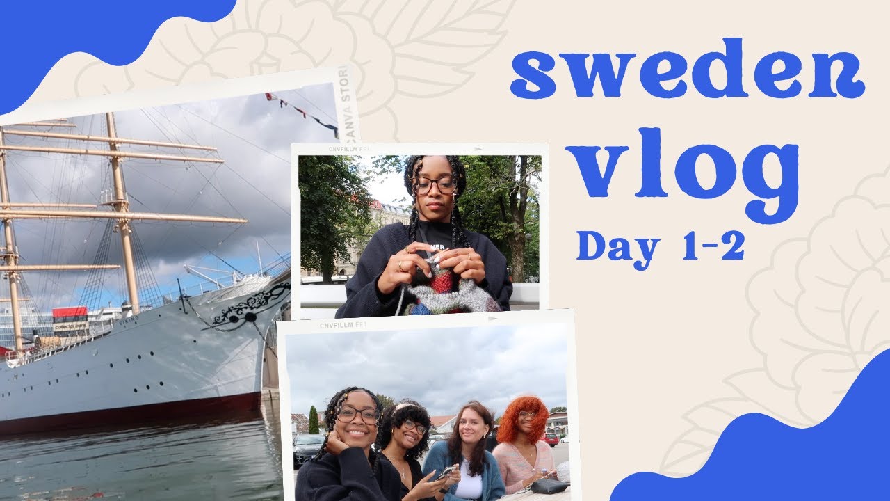 exploring Sweden with friends + picnic & knitting | vlog - YouTube