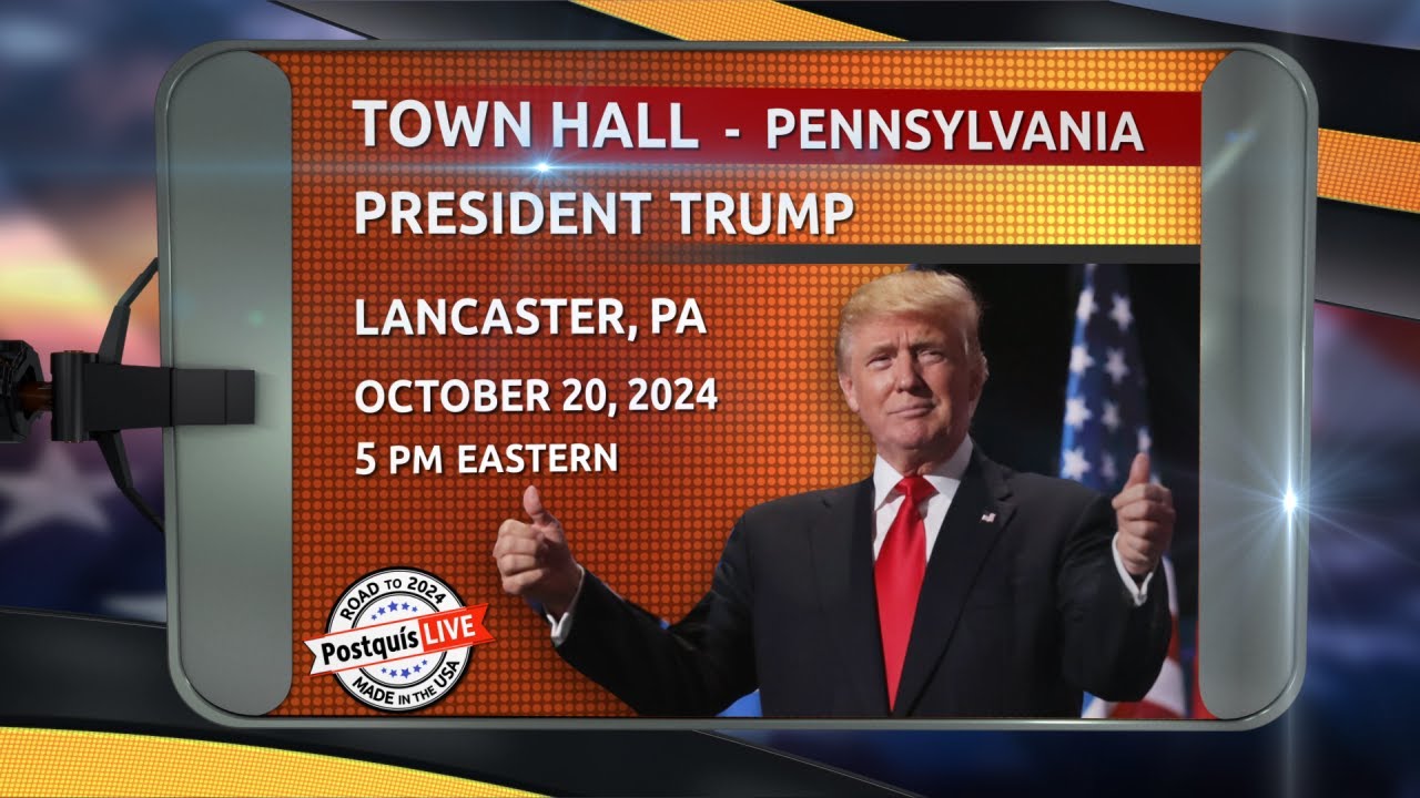 President Trump Town Hall Lancaster, PA TODAY 10-20-24 - YouTube