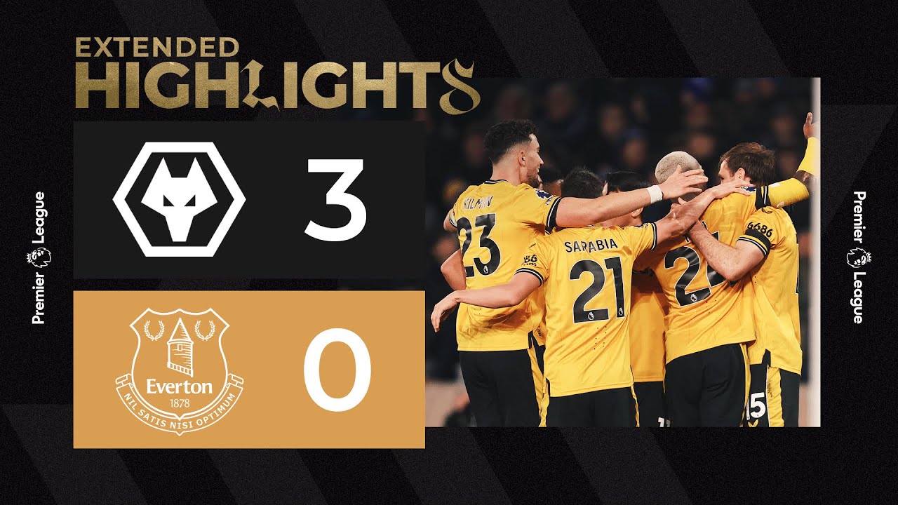 Three wins in a row! | Wolves 3-0 Everton | Extended Highlights - YouTube