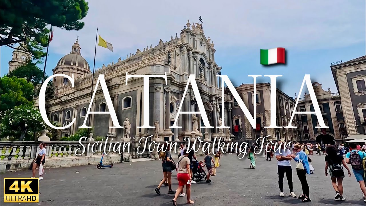 Catania Old Town from Sicily, Italy | 4K Walking Tour - YouTube