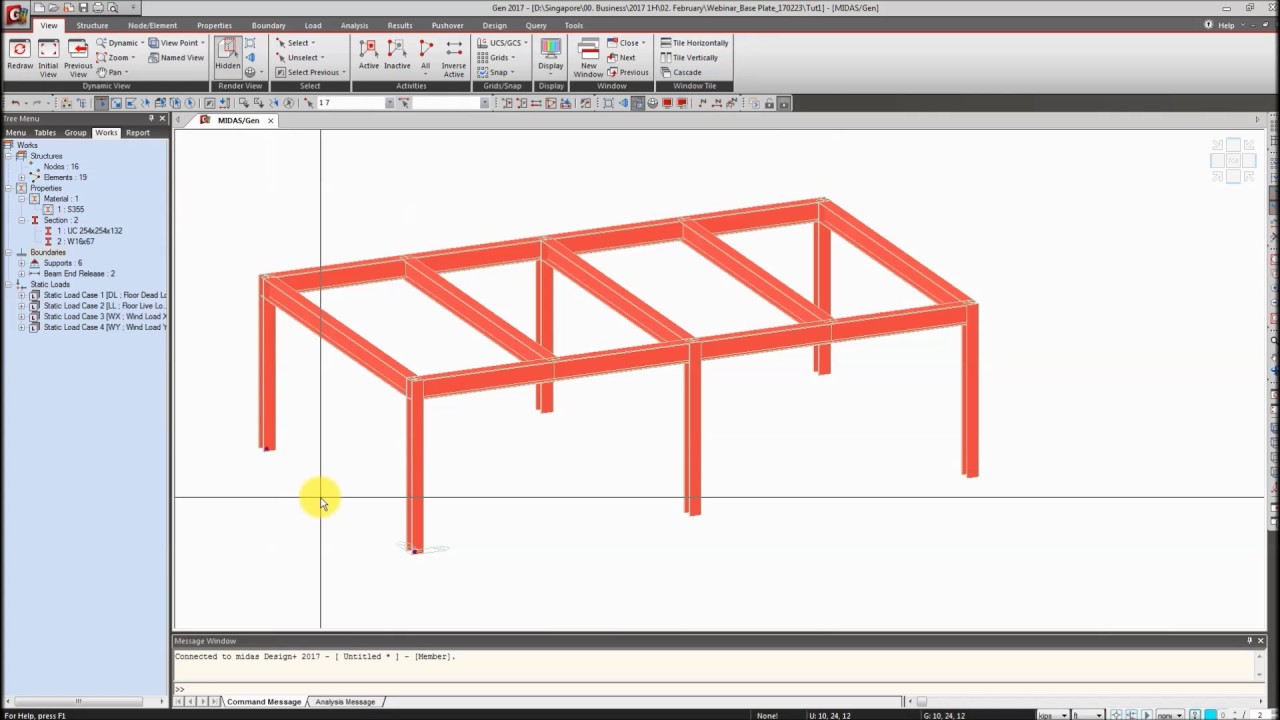 [Midas Design+] Design of Steel Base Plate as per EC3 - YouTube