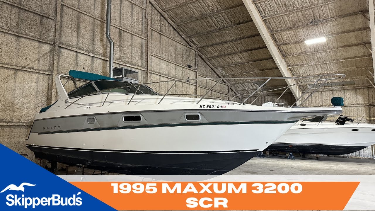 1996 Maxum 3200 SCR Boat Tour SkipperBud's - YouTube