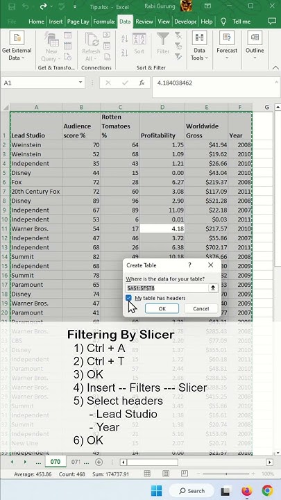 How do I use slicers to filter data in Excel? - Excel Tips and Tricks - YouTube