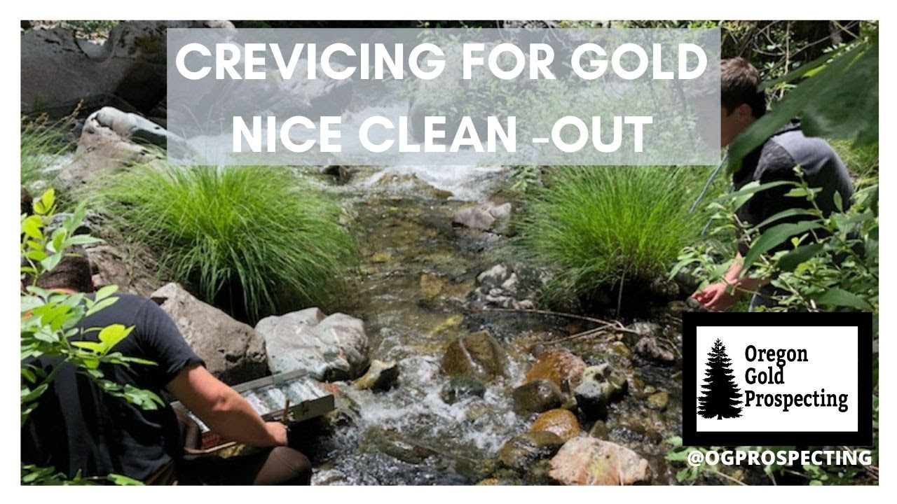 Crevicing For Gold nice clean out! - YouTube