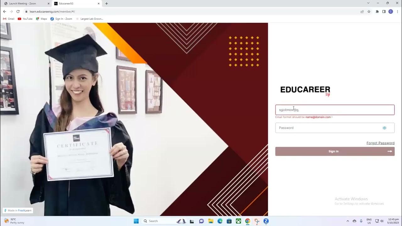 LMS Login Tutorial Guide - YouTube