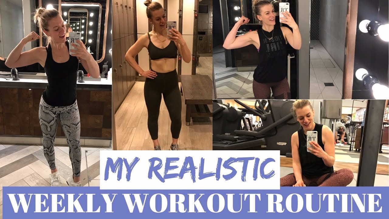 MY REALISTIC WEEKLY WORKOUT ROUTINE VLOG - YouTube