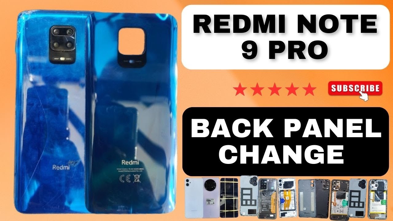 Redmi note 9 pro back panel replacement/old back panel remove/redmi ...