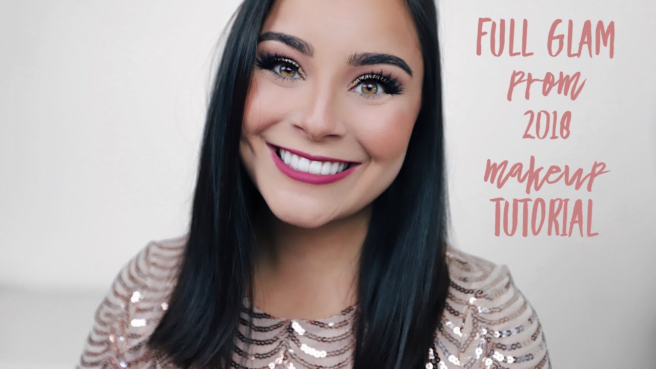 FULL Glam Prom 2018 Makeup Tutorial - YouTube