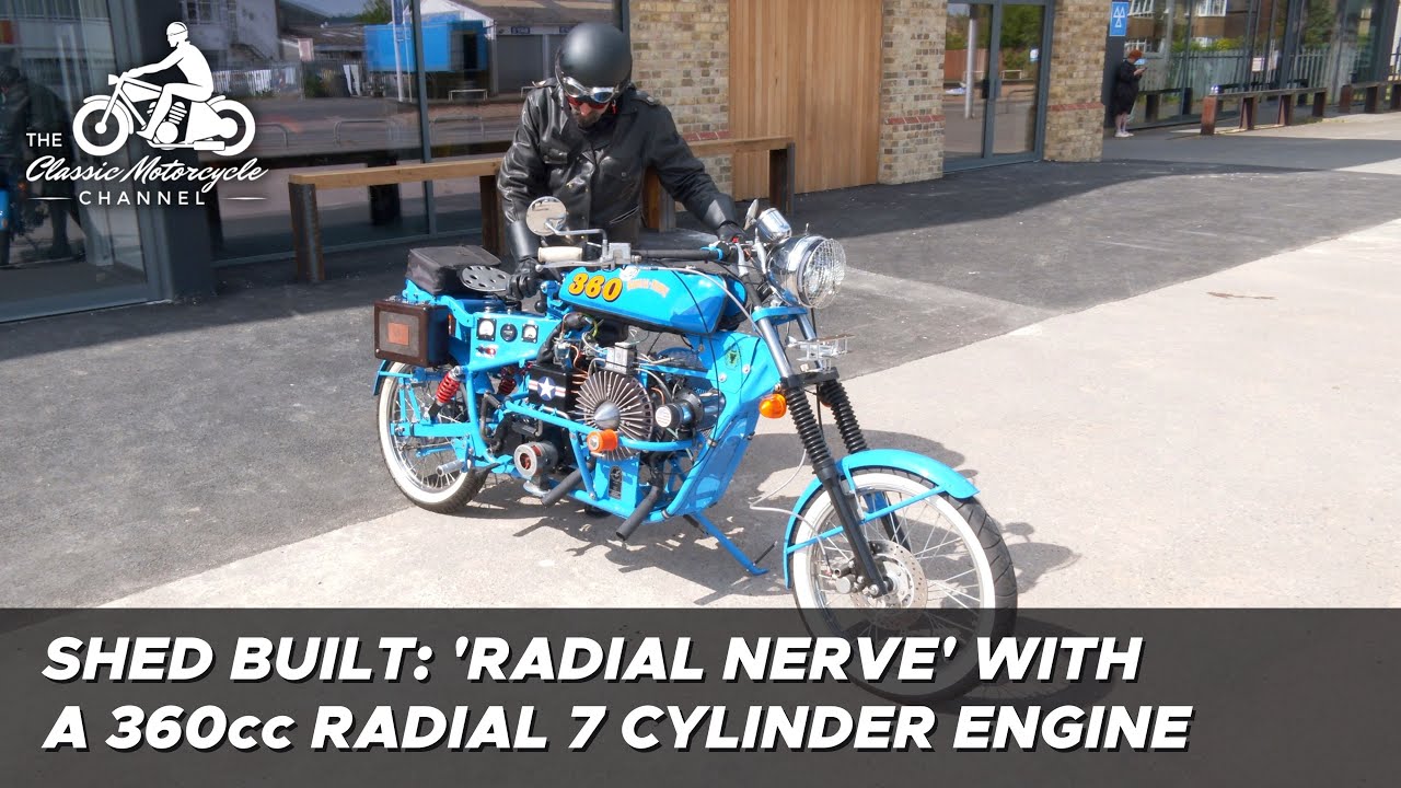 Shed Built: 'Radial Nerve' - 360cc 7 cylinder radial engine - start ...