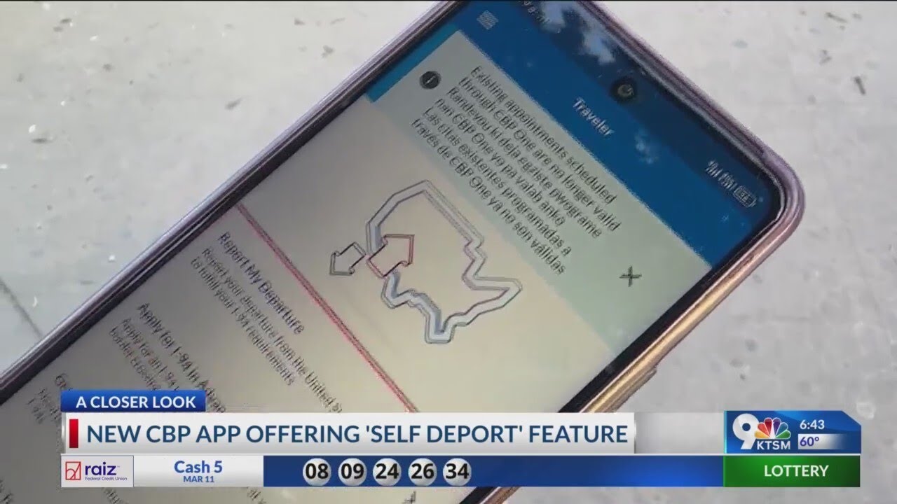 New CBP app offering 'self deport' feature - YouTube
