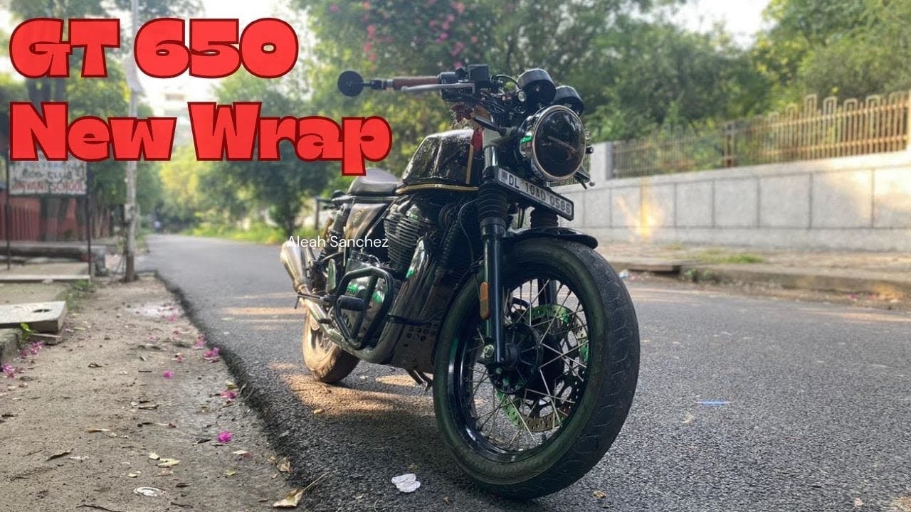 New Wrap In My GT 650 🥰| New Exhaust Installed ? - YouTube