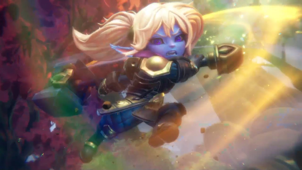 Legends of Runeterra - Poppy level up animation All voice clips - YouTube