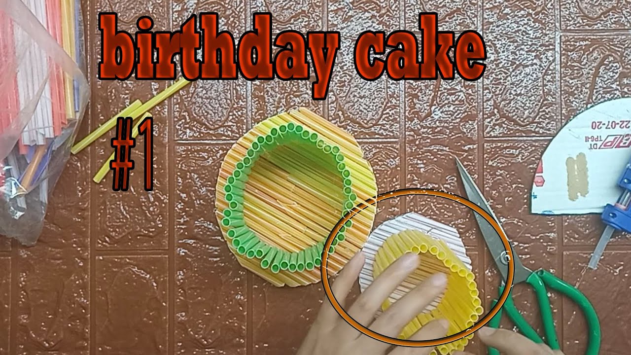 Instructions for making birthday cakes from simple widgets #1 - YouTube