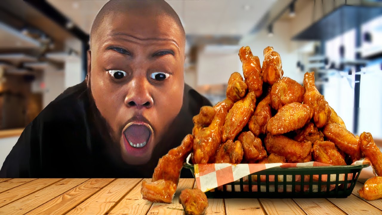 BLACK MAN TEARS UP SUM CHICKEN WINGS! - YouTube