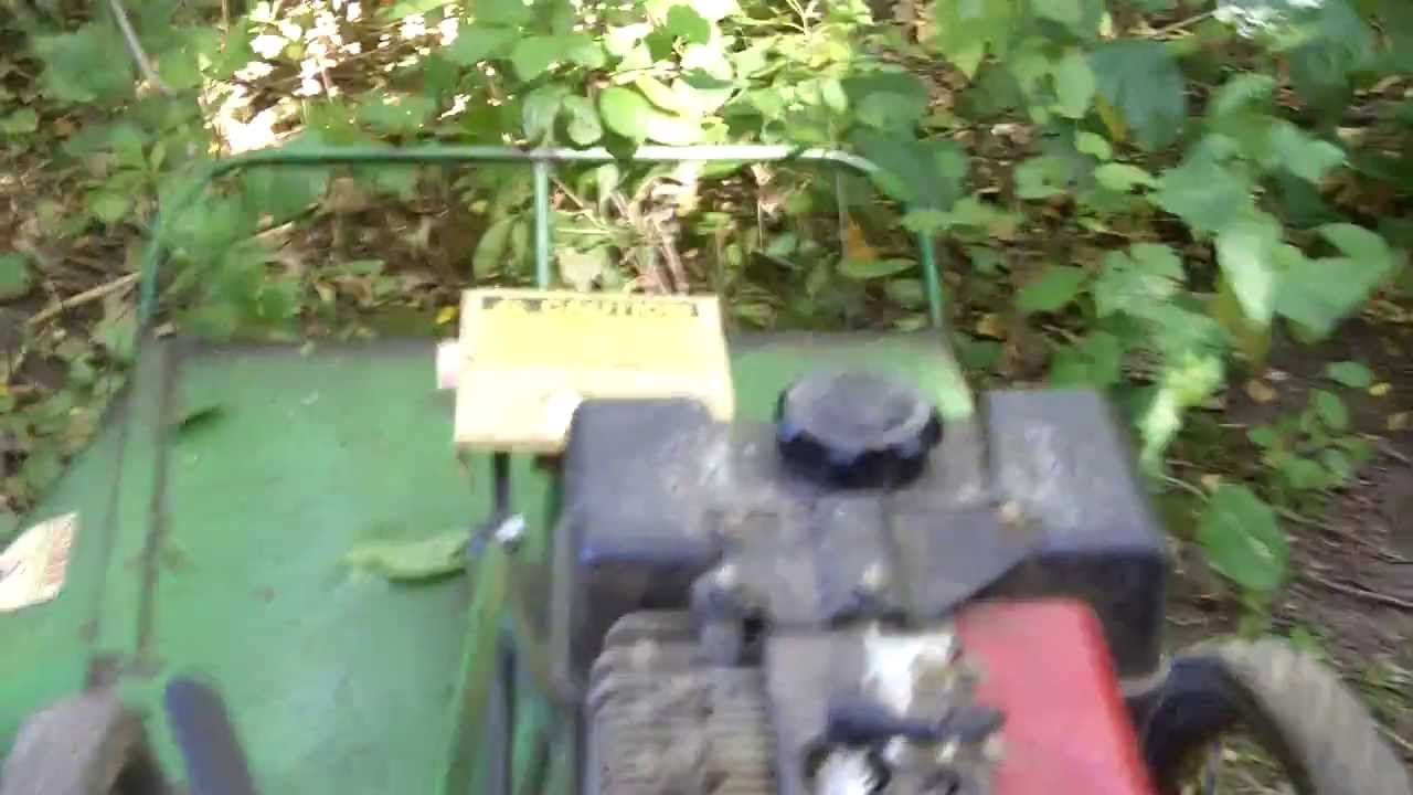 old brush hog - YouTube