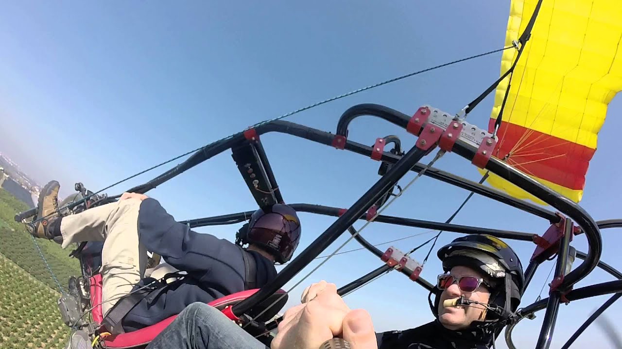 powered parachute flight over the Sharon - YouTube