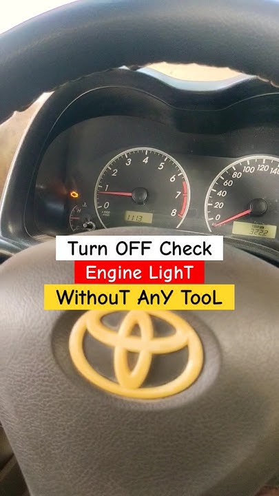 How To Reset Check Engine Light Without Car Obd Scanner #technicalasif ...
