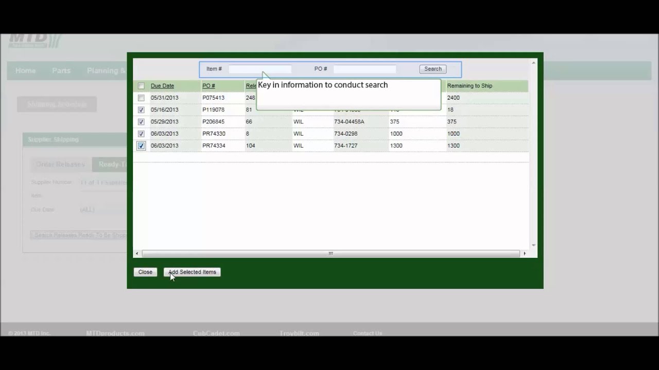 MTD Portal Training Video - Shipping Portlet - Ready-To-Ship - YouTube