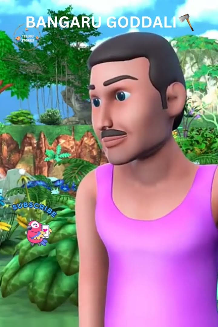 TELUGU STORIES : BANGARU GODDALI 🪓 #telugubedtimestories # ...